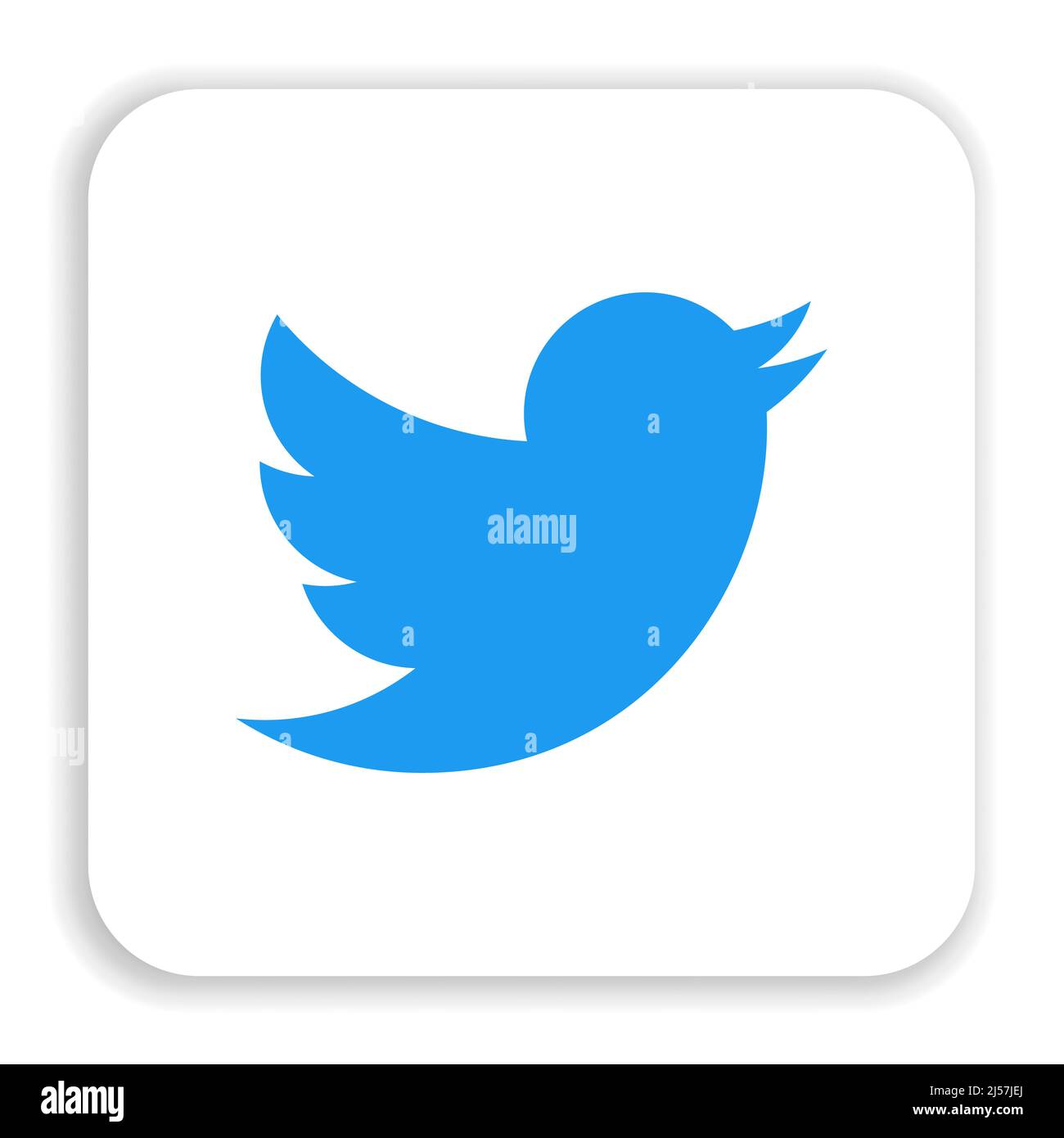 Twitter image logo Stock Vector Images - Alamy
