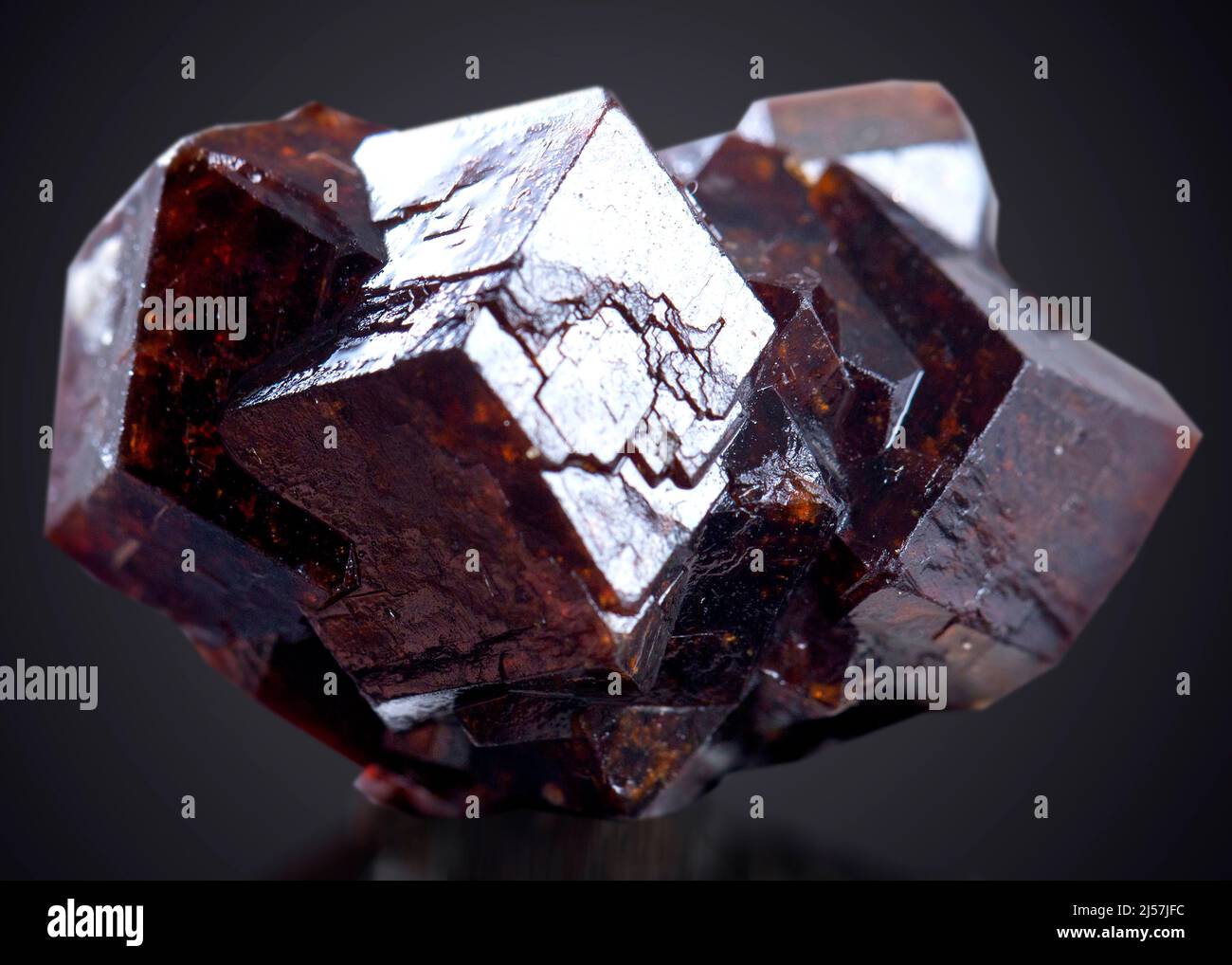 garnet mineral specimen stone rock geology gem crystal Stock Photo - Alamy