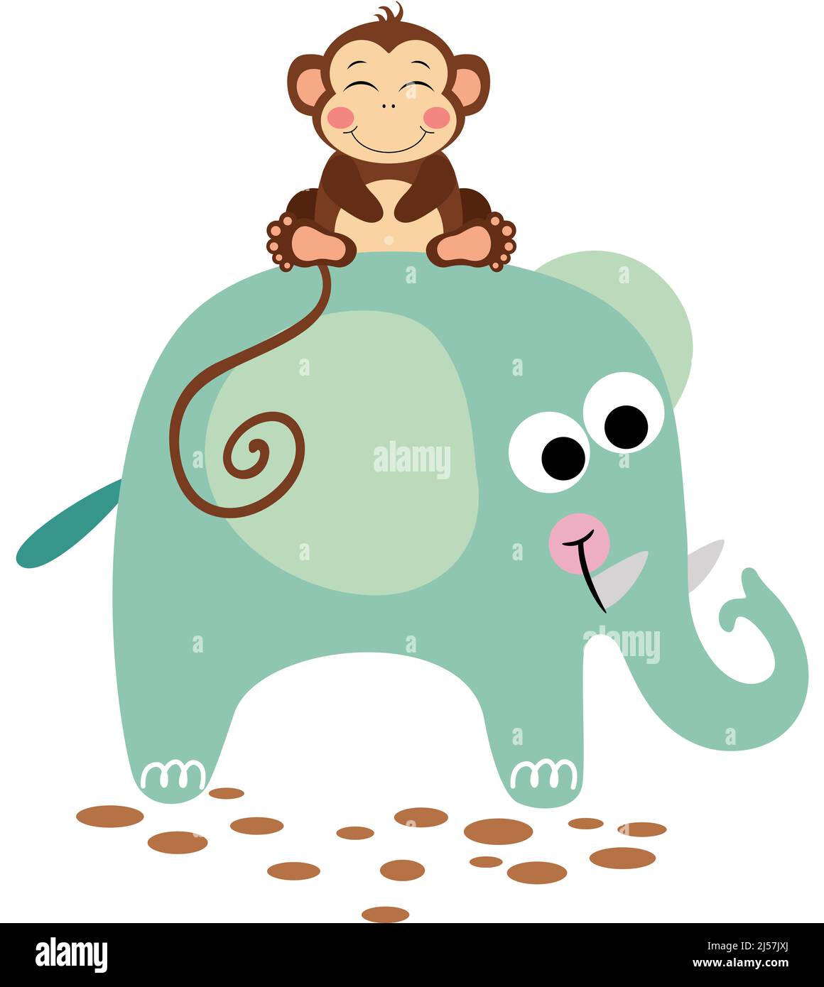 Monkey friendship Cut Out Stock Images & Pictures - Alamy