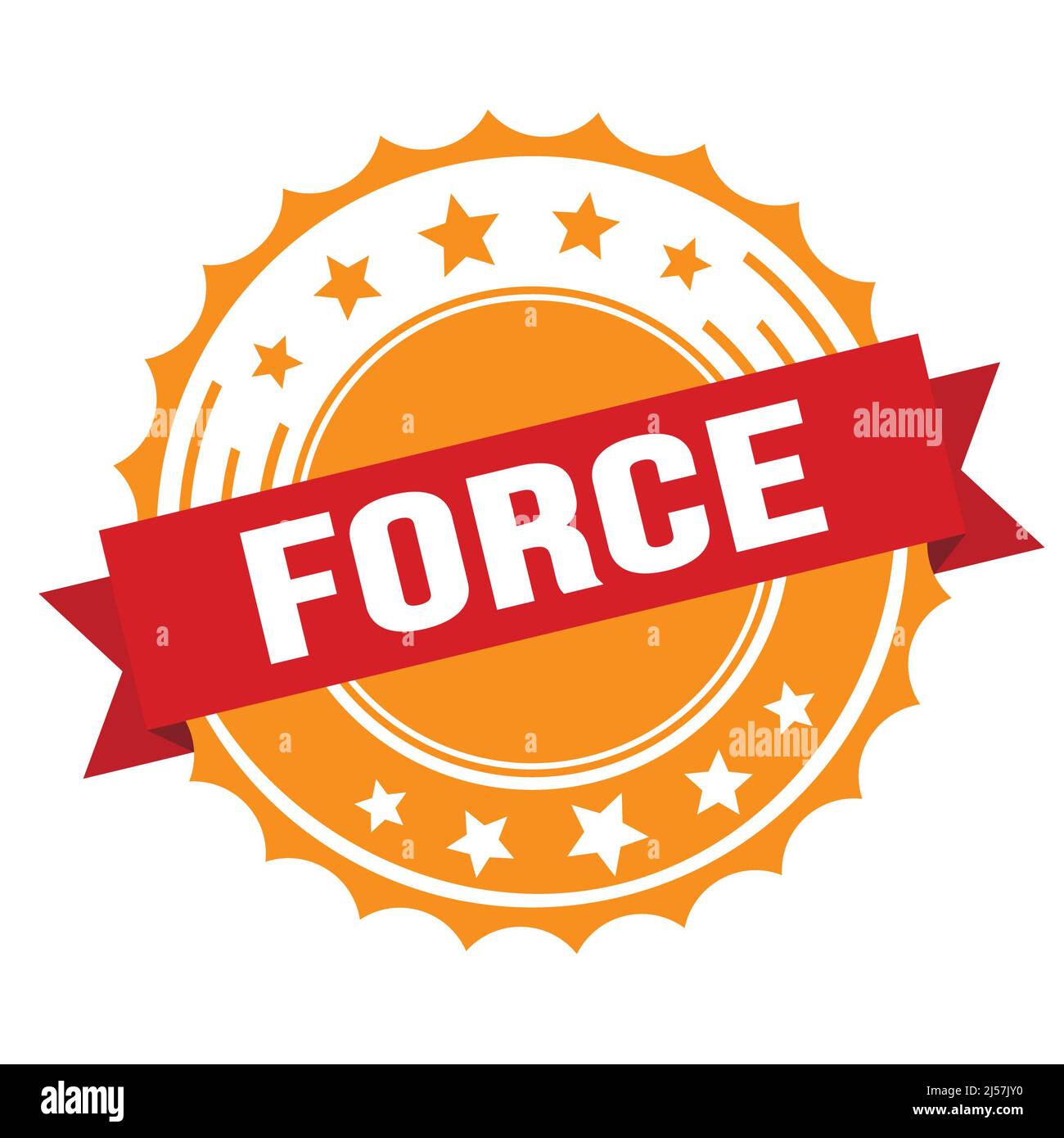 Force text on orange hi-res stock photography and images - Alamy