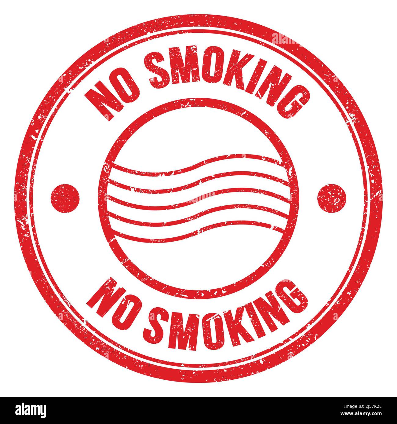 NO SMOKING word written on red round postal stamp sign Stock Photo - Alamy