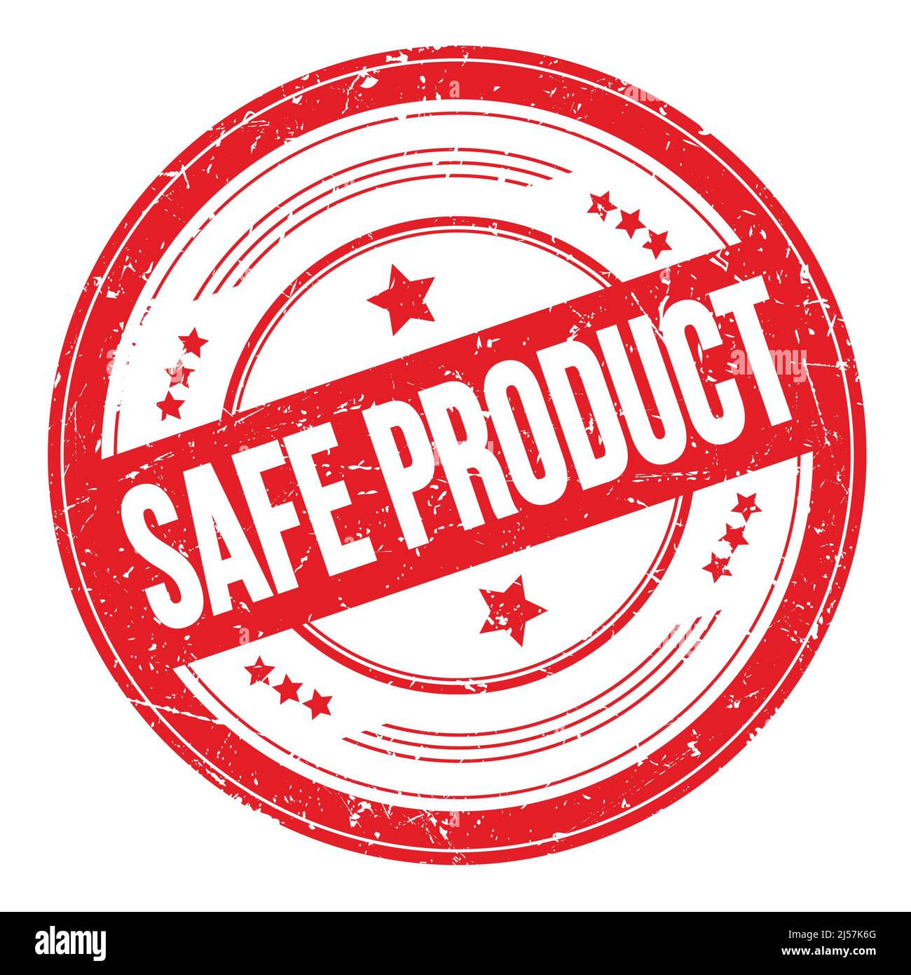 SAFE PRODUCT text on red round grungy texture stamp Stock Photo - Alamy