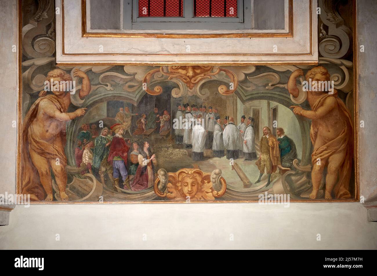 Seppellire i morti - affresco - Eugenio Giuseppe Conti - 1910 - Crema ...