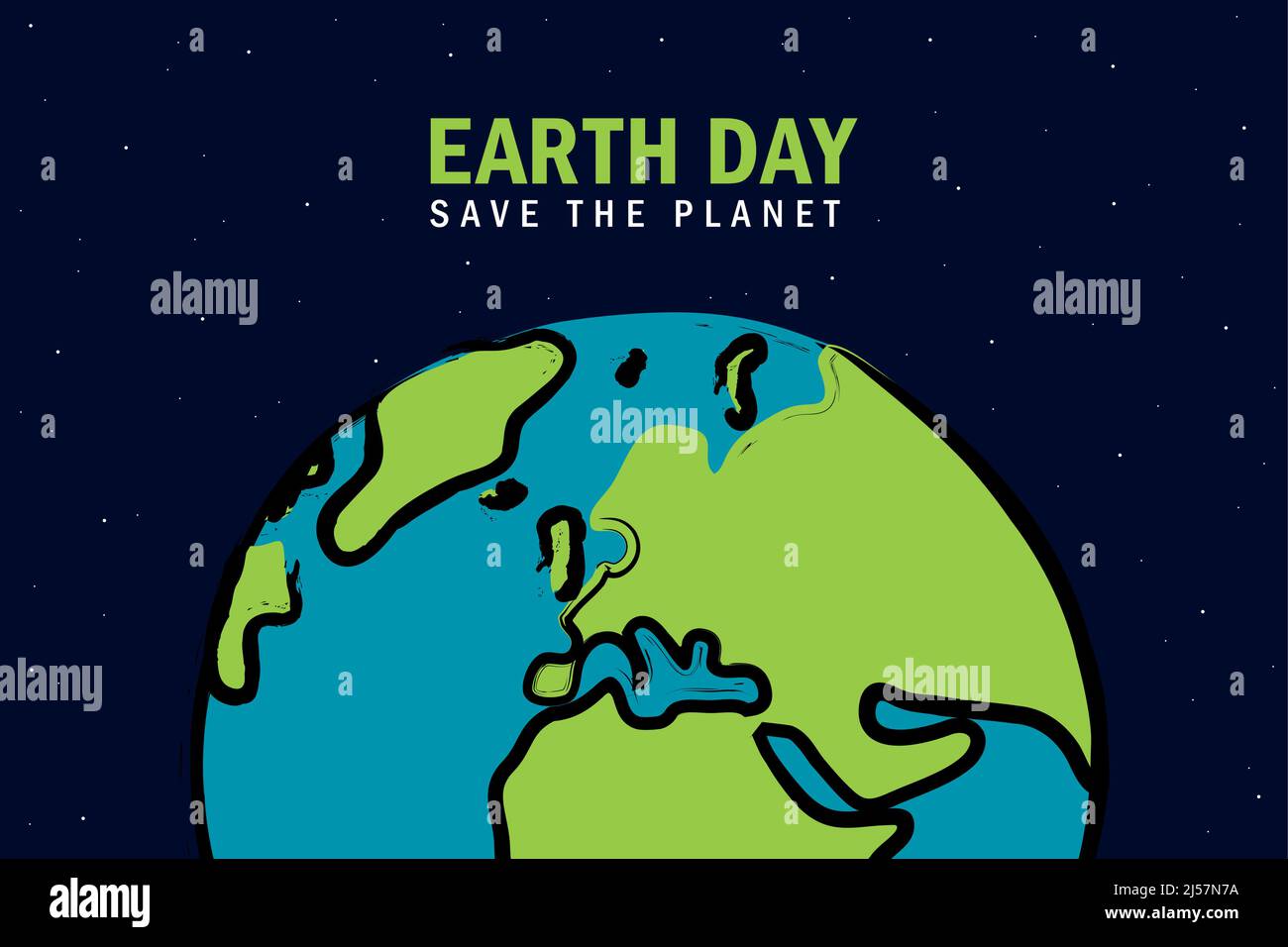 earth day save the planet label and globe Stock Vector Image & Art - Alamy