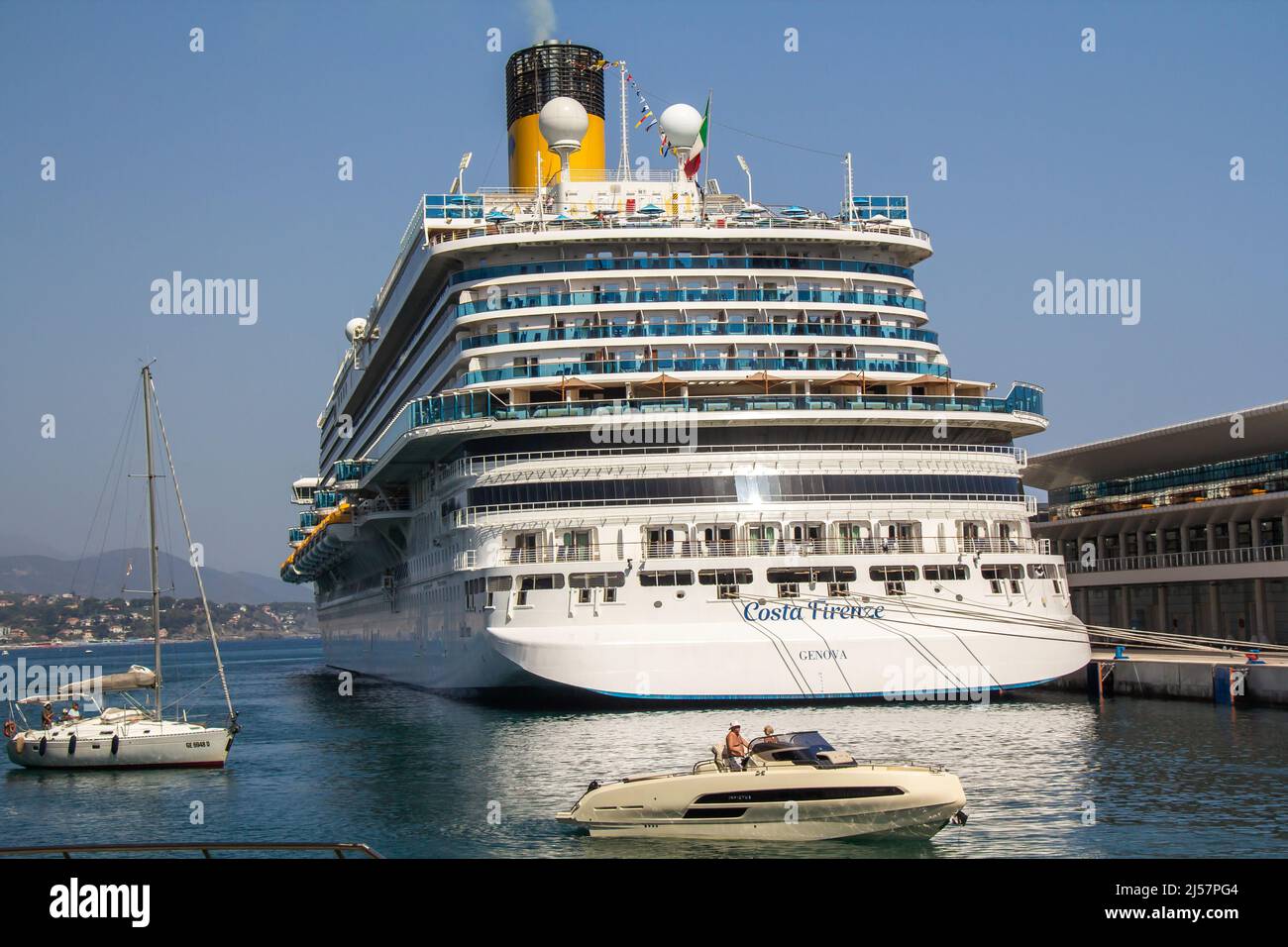 The luxury cruise ship Costa Firenze, Genova docked at Port of Savona ...
