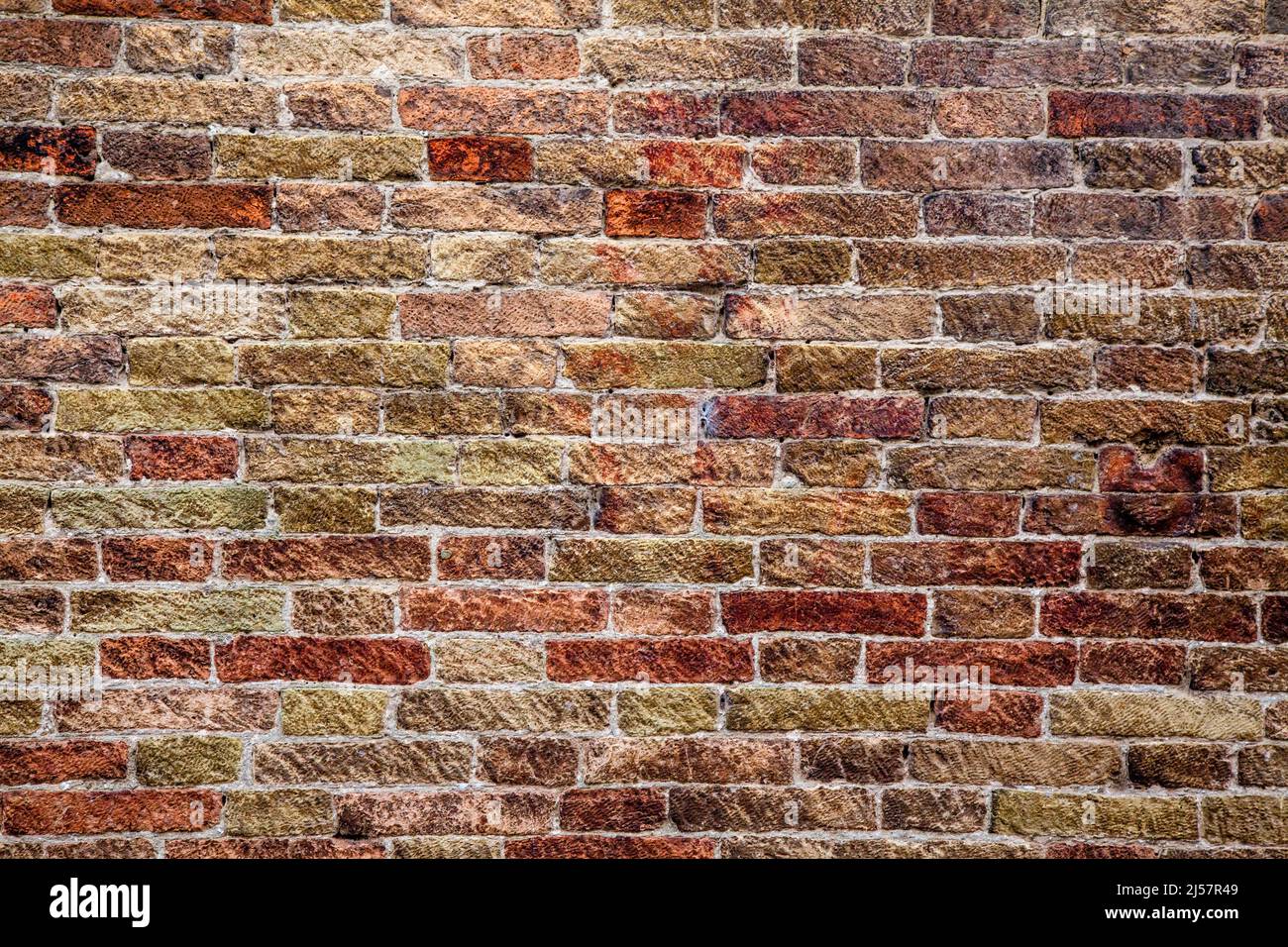 Brick texture, a portion of an old red brick wall texture Stock Photo ...