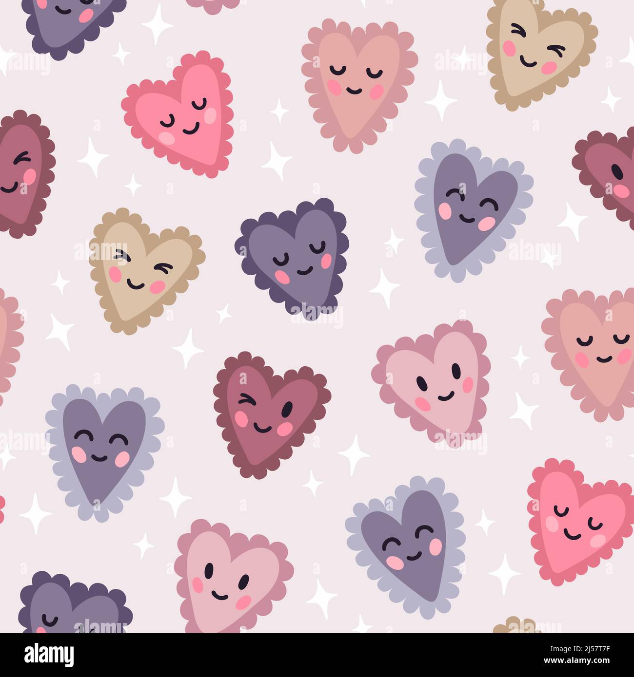 Smiling face heart eyes emoticon Stock Vector Images - Alamy