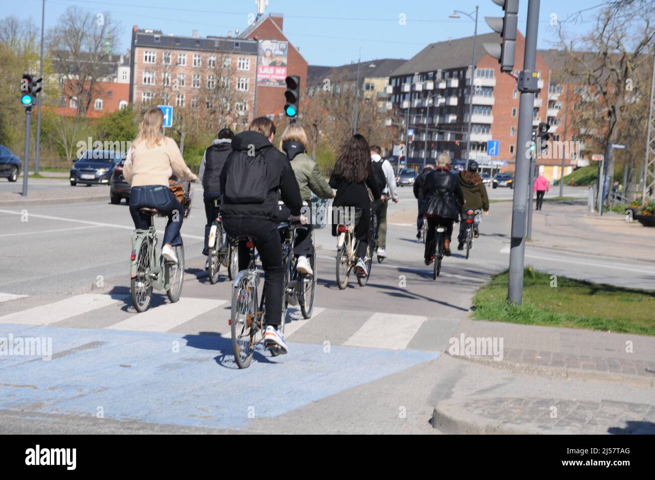 Copenhagen/Denmark/.21 April 2022/Danes as biker nation they ride bike ...