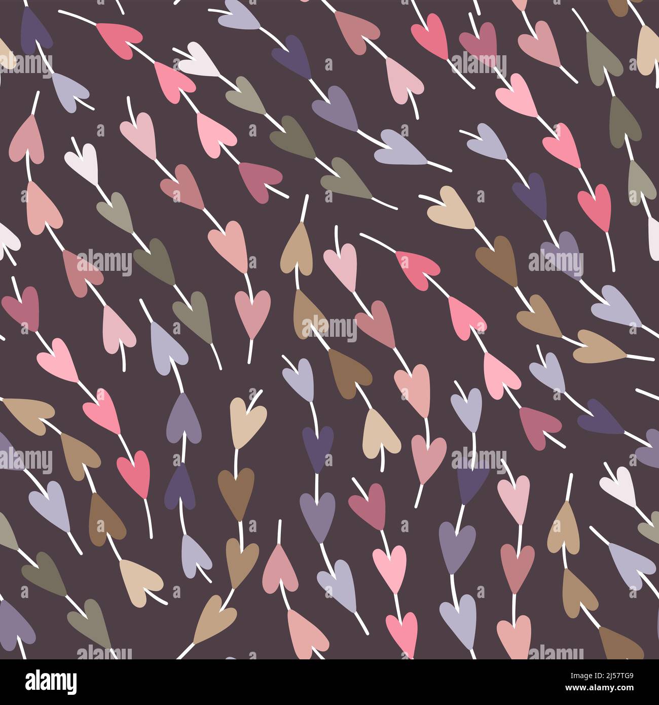 Valentines day on dark Stock Vector Images - Alamy