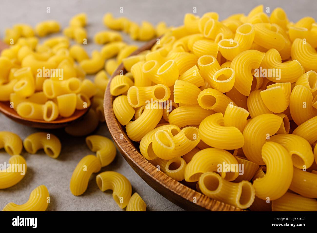 Italian food macaroni pasta made with durum wheat Stock Photo - Alamy