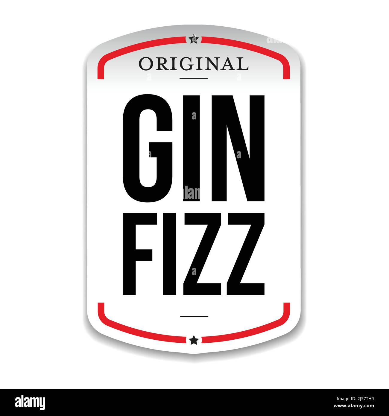 Gin fizz not tonic Stock Vector Images - Alamy