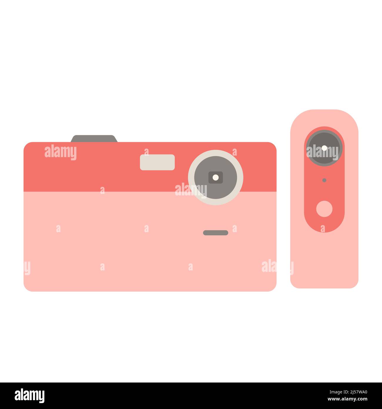 Summer colorful camera and flat design vector Stock Vector Image & Art ...