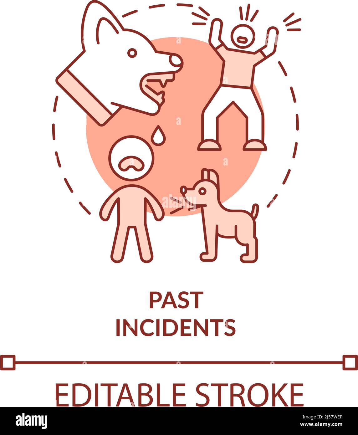 Past incidents red concept icon Stock Vector Image & Art - Alamy