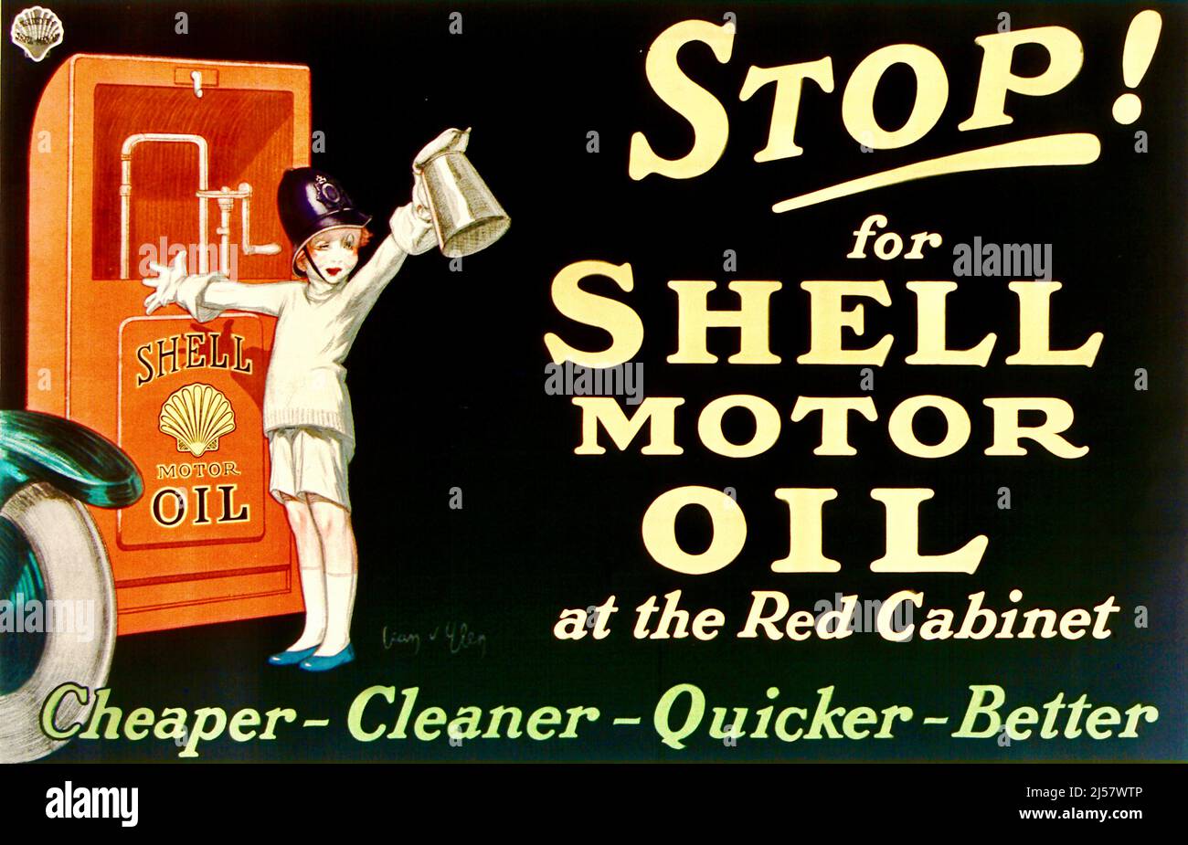 Stop for shell motor oil hi-res stock photography and images - Alamy