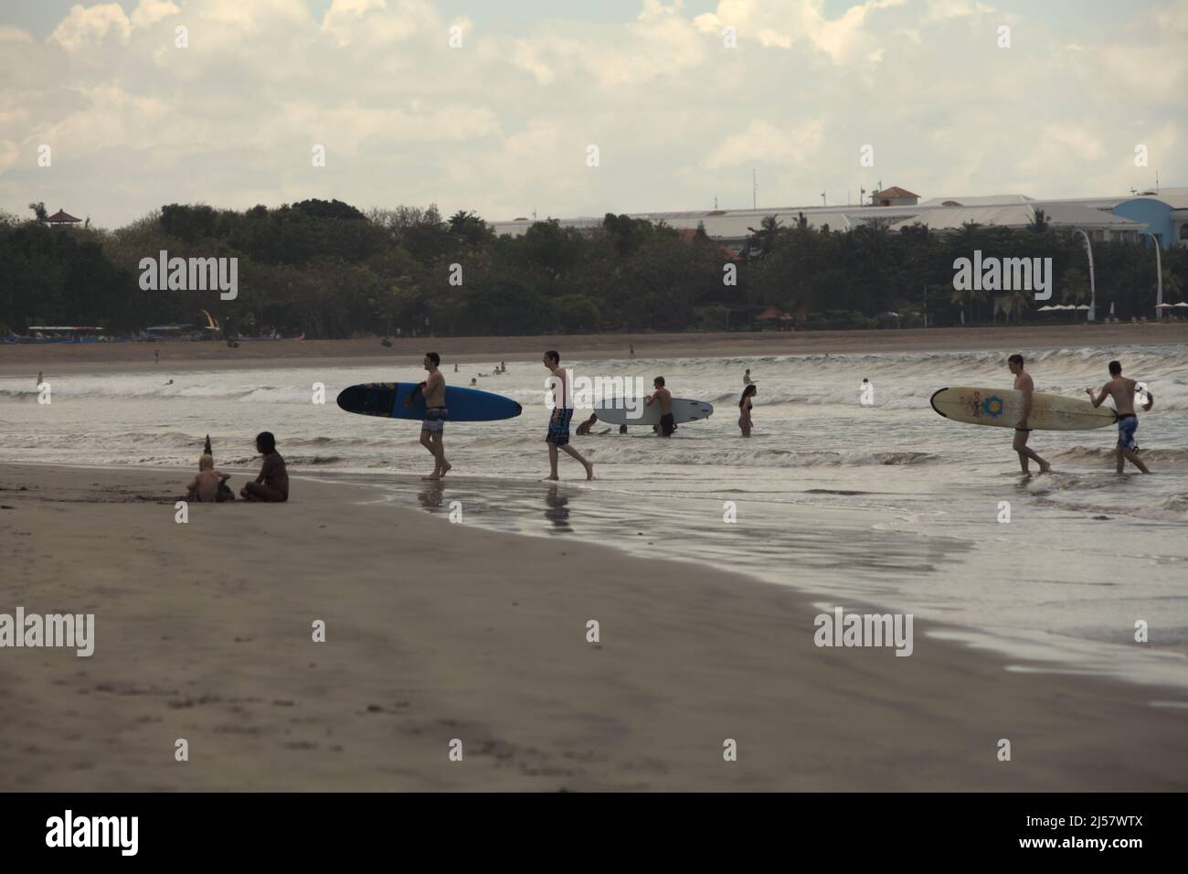 Kuta beach in Kuta, Badung, Bali, Indonesia Stock Photo - Alamy