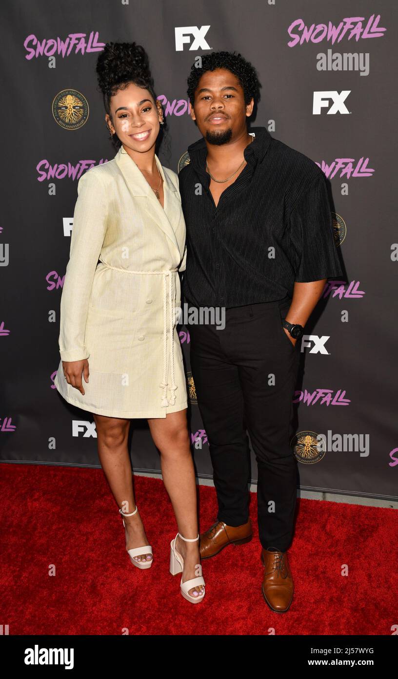 Los Angeles, Ca. 20th Apr, 2022. Hasha John, Isaiah John attend the ...