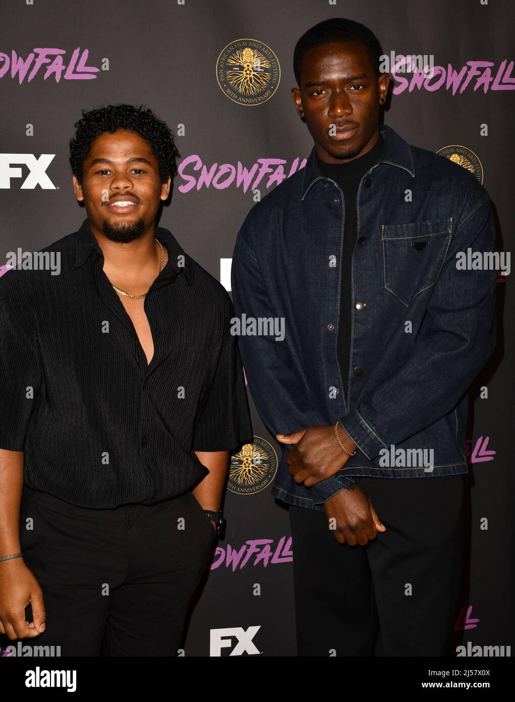 LOS ANGELES, CA - APRIL 20: Isaiah John, Damon Idris attend the 2022 ...