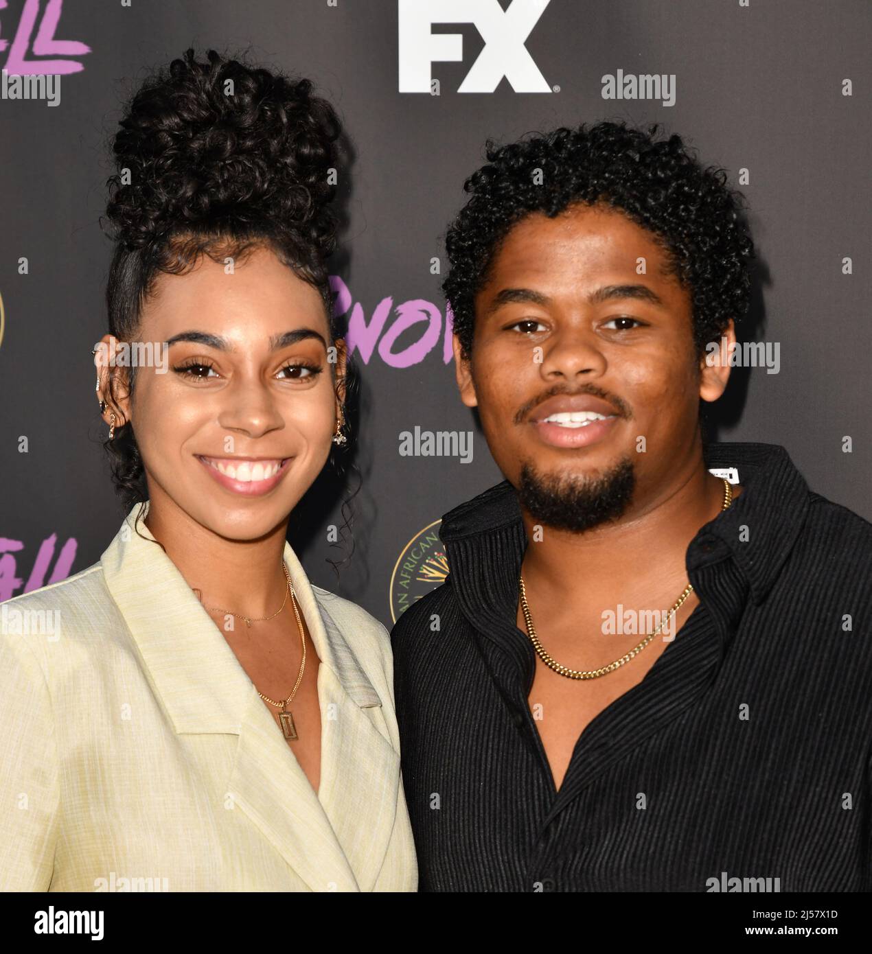 LOS ANGELES, CA - APRIL 20: Hasha John, Isaiah John attend the 2022 Pan ...