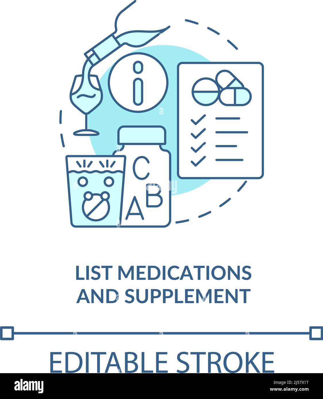 Supplement list Stock Vector Images - Alamy