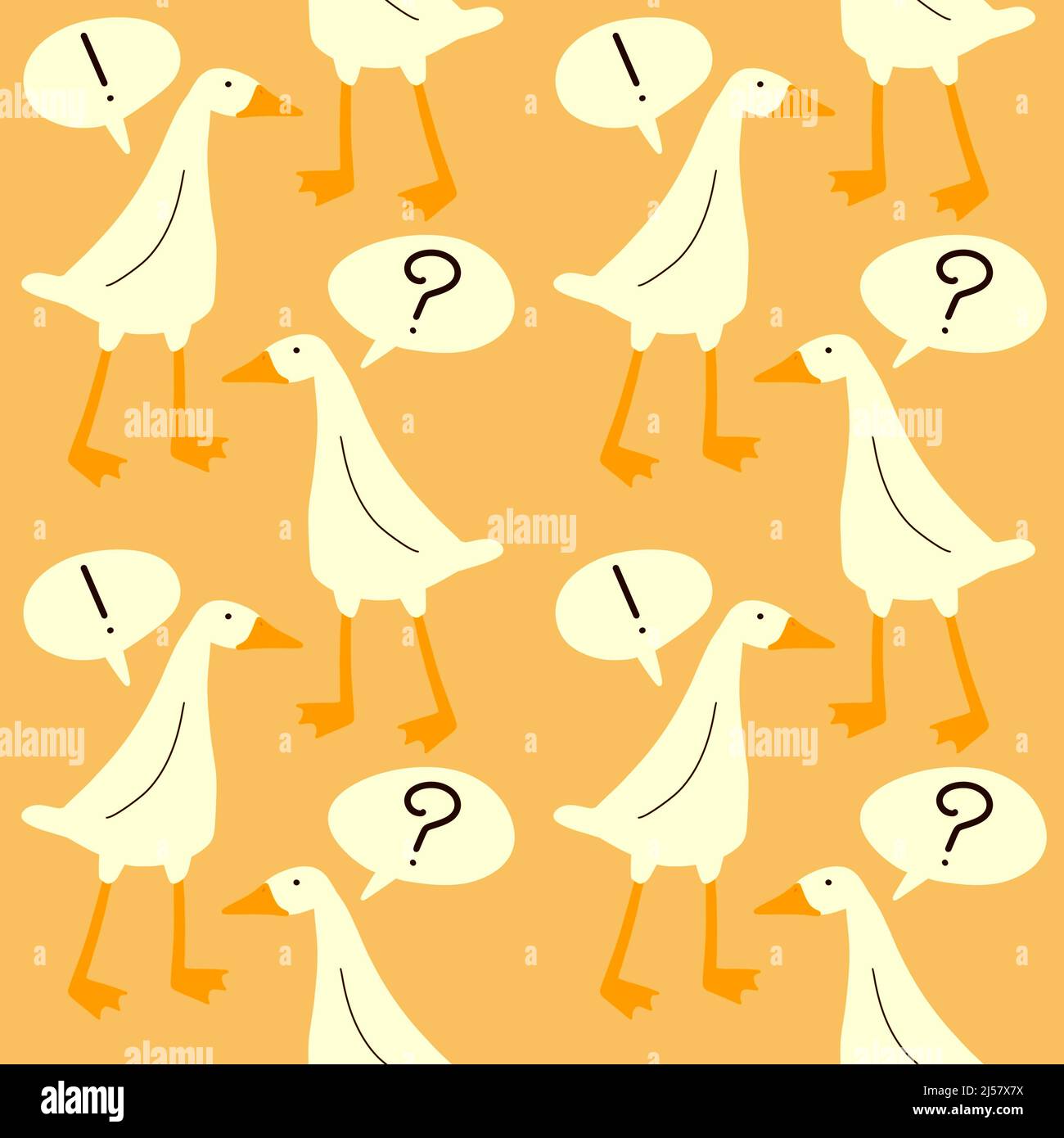 Animals seamless geese pattern for fabrics and packaging and gifts and ...