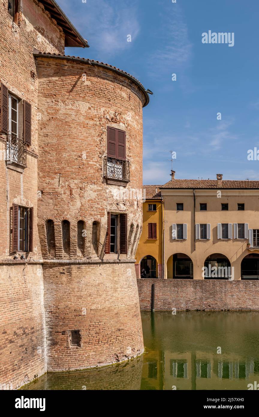 A detail of the Rocca Sanvitale in Fontanellato, Parma, Italy Stock ...