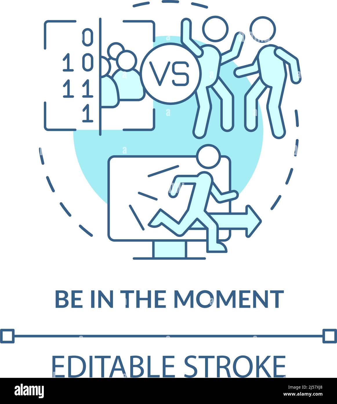 Live in the moment Stock Vector Images - Alamy