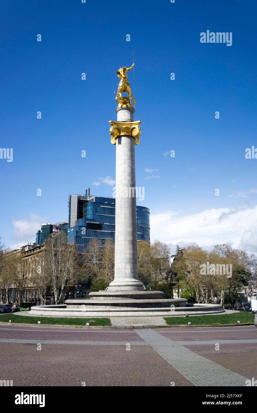 Georgia/Tbilisi: Freedom Square Stock Photo - Alamy