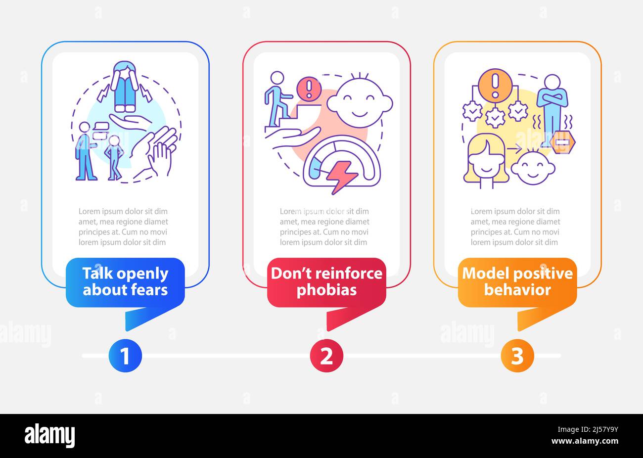 Helping child rectangle infographic template Stock Vector Image & Art ...