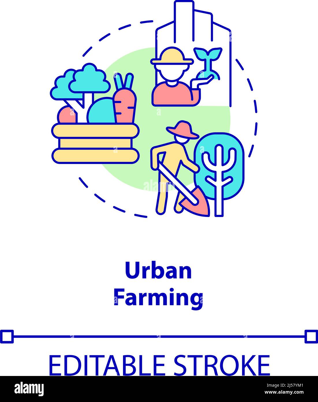 Urban farming concept icon Stock Vector Image & Art - Alamy