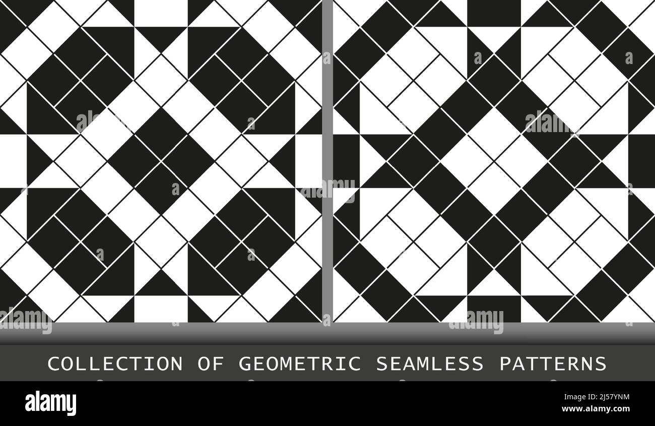 Diagonal grid of black and white tiles Stock Vector Images - Alamy