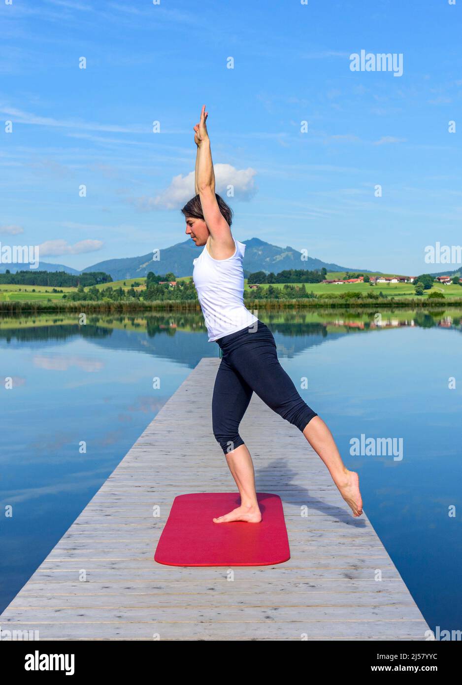 Strengthening body with pilates method Stock Photo - Alamy