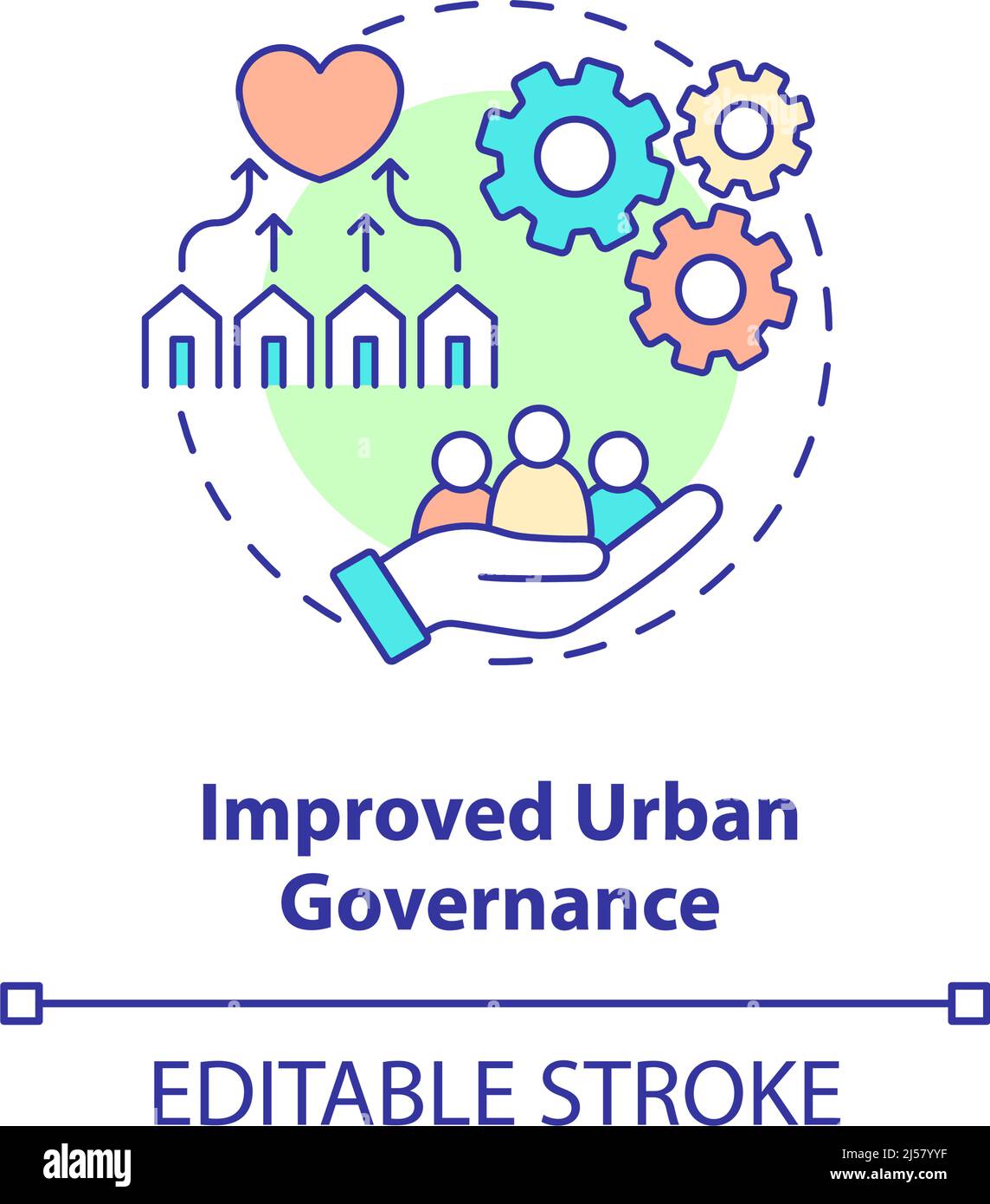 Improved urban governance concept icon Stock Vector Image & Art - Alamy