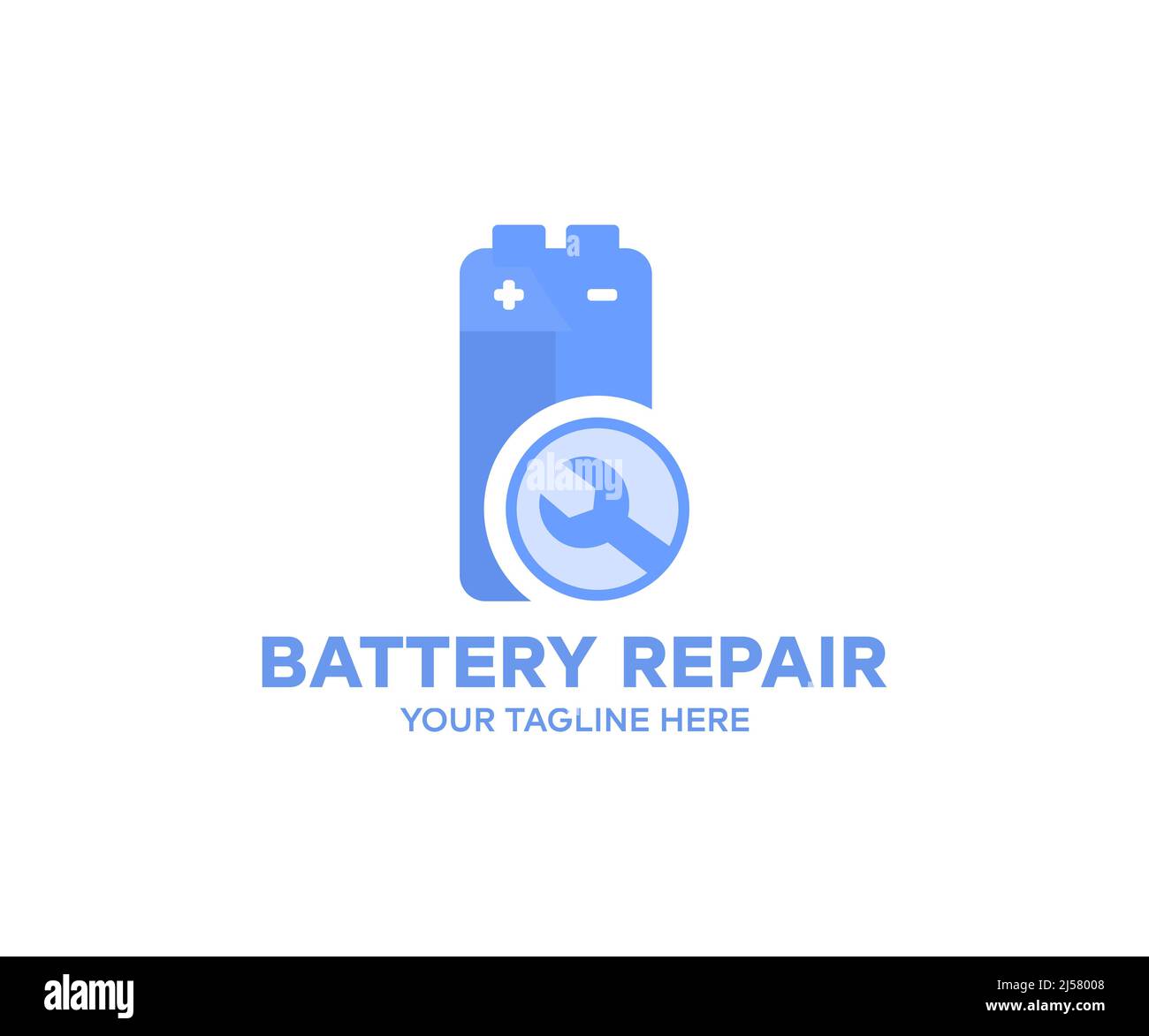 Charging battery repair logo design. Electrical energy and power supply ...