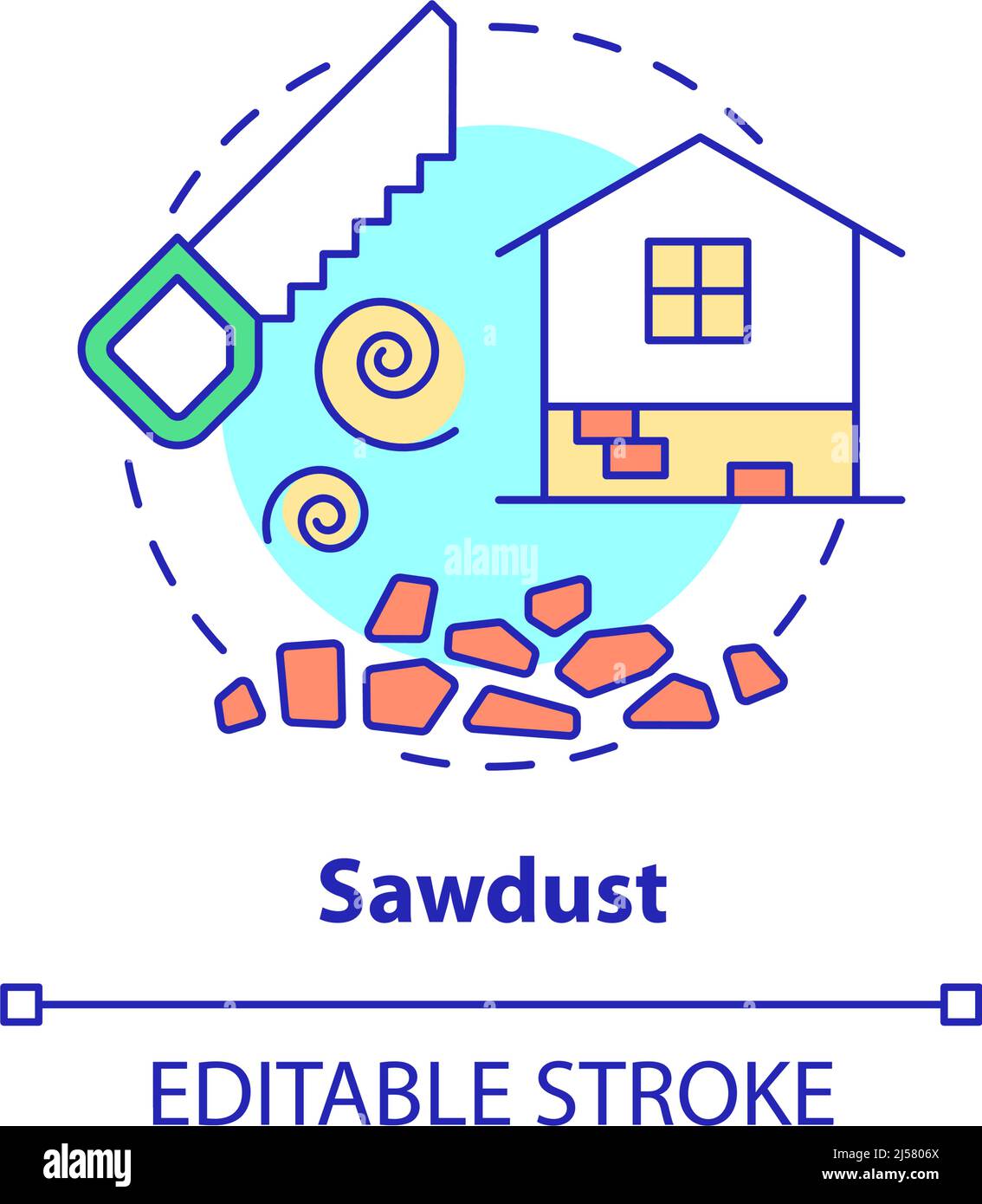 Pile sawdust Stock Vector Images - Alamy