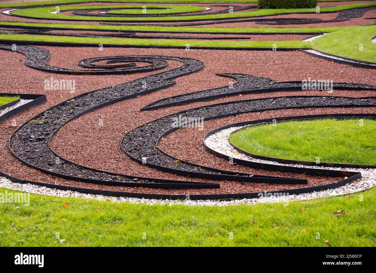 Green park in summer, park design and landscape Stock Photo - Alamy