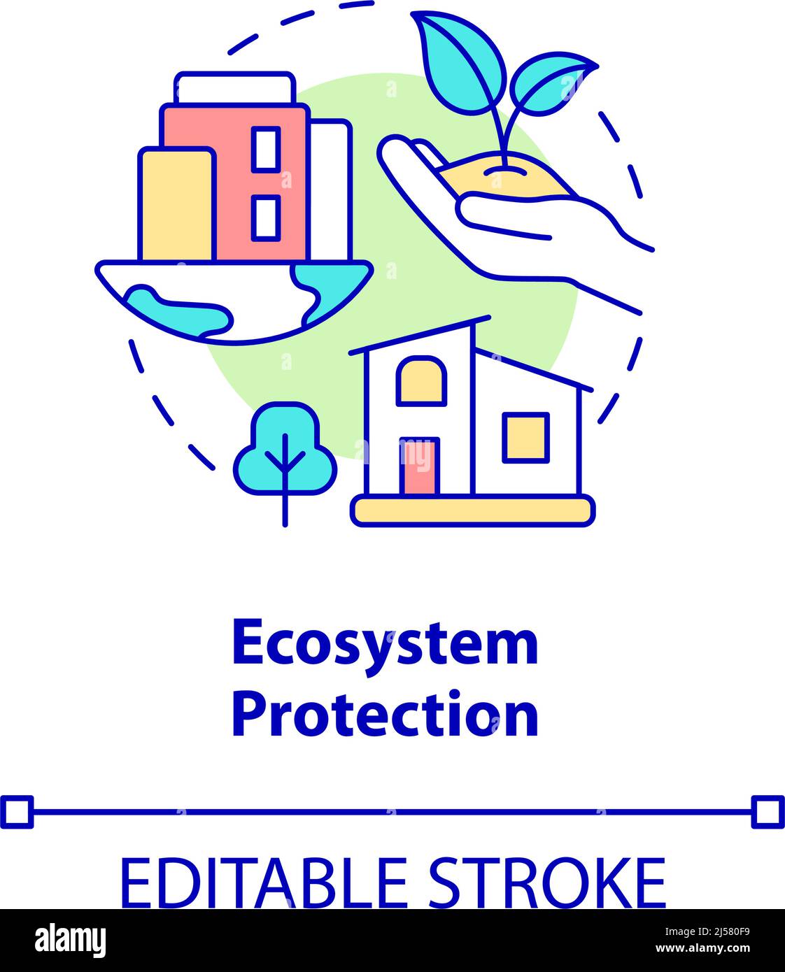 Ecosystem protection concept icon Stock Vector Image & Art - Alamy