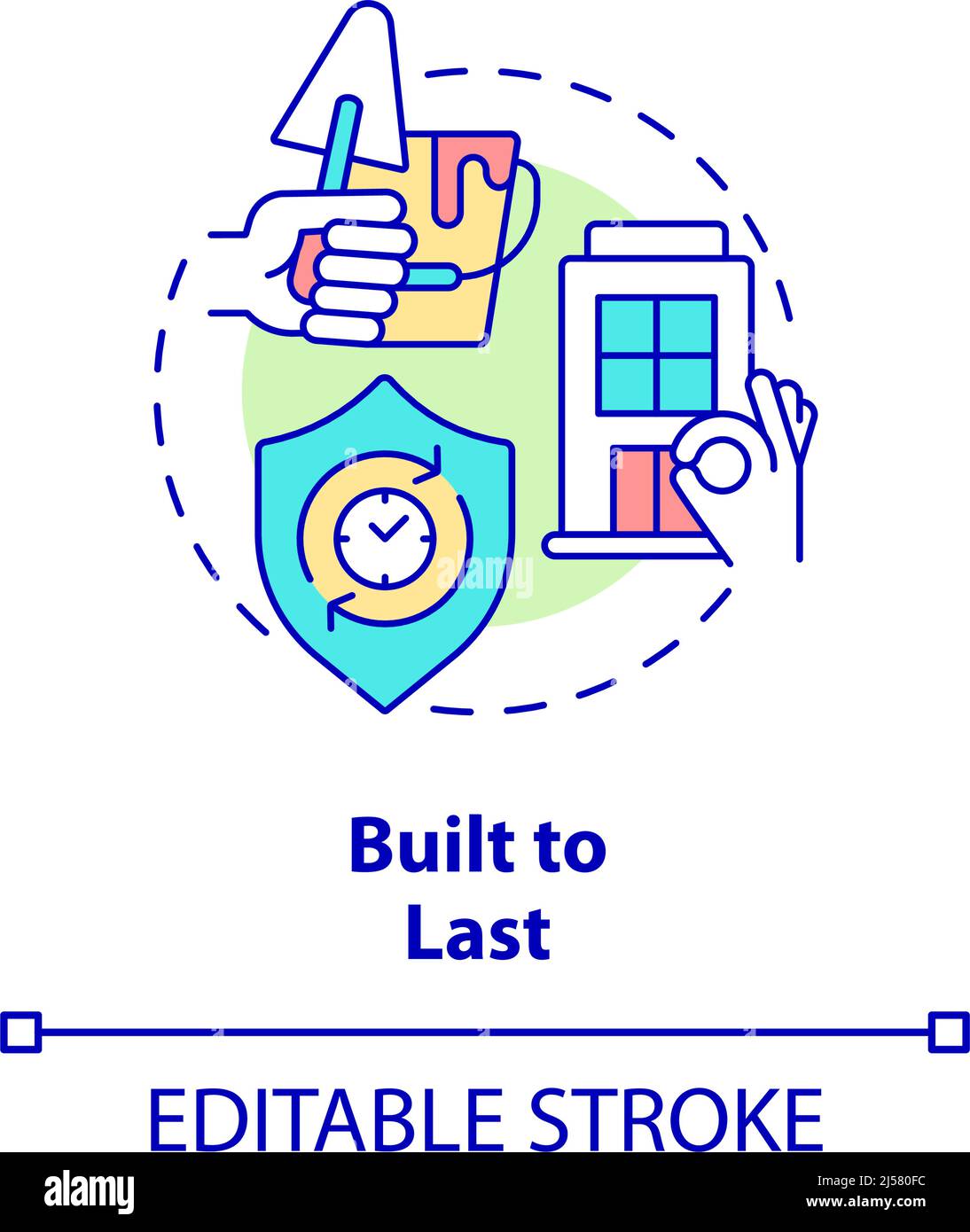Built to last concept icon Stock Vector Image & Art - Alamy