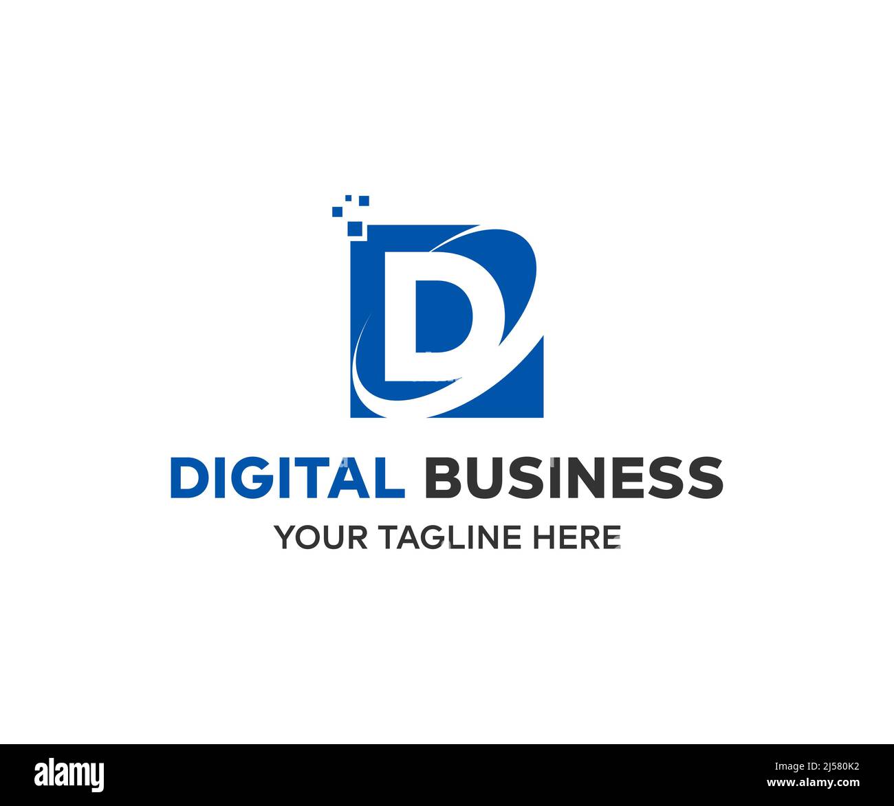 E-commerce, digital business, online internet logo design. Digital ...