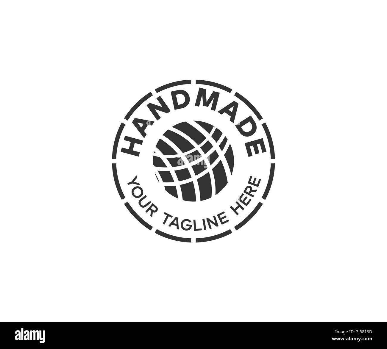 Handmade logo. Vintage workshop label and handcraft illustration Stock ...