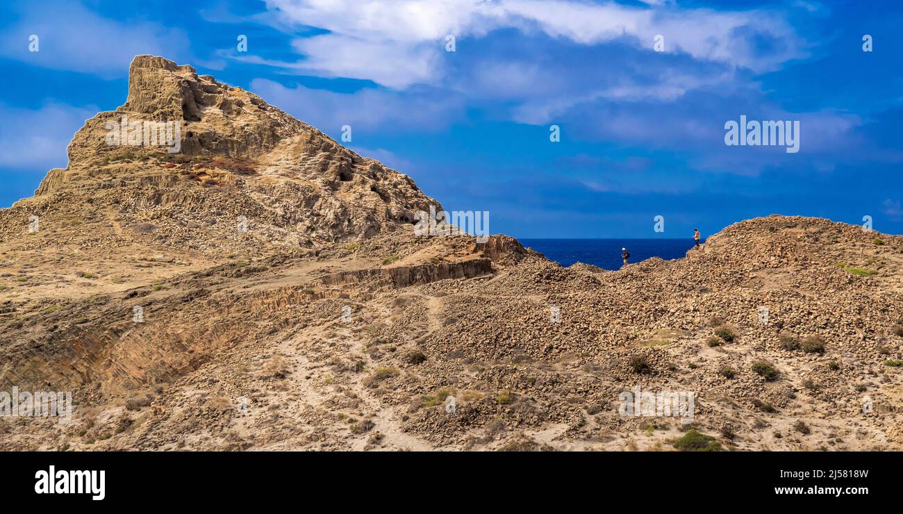 Columnar Jointing Structures Of Punta Baja, Lava Flows, Volcanic Rocks ...