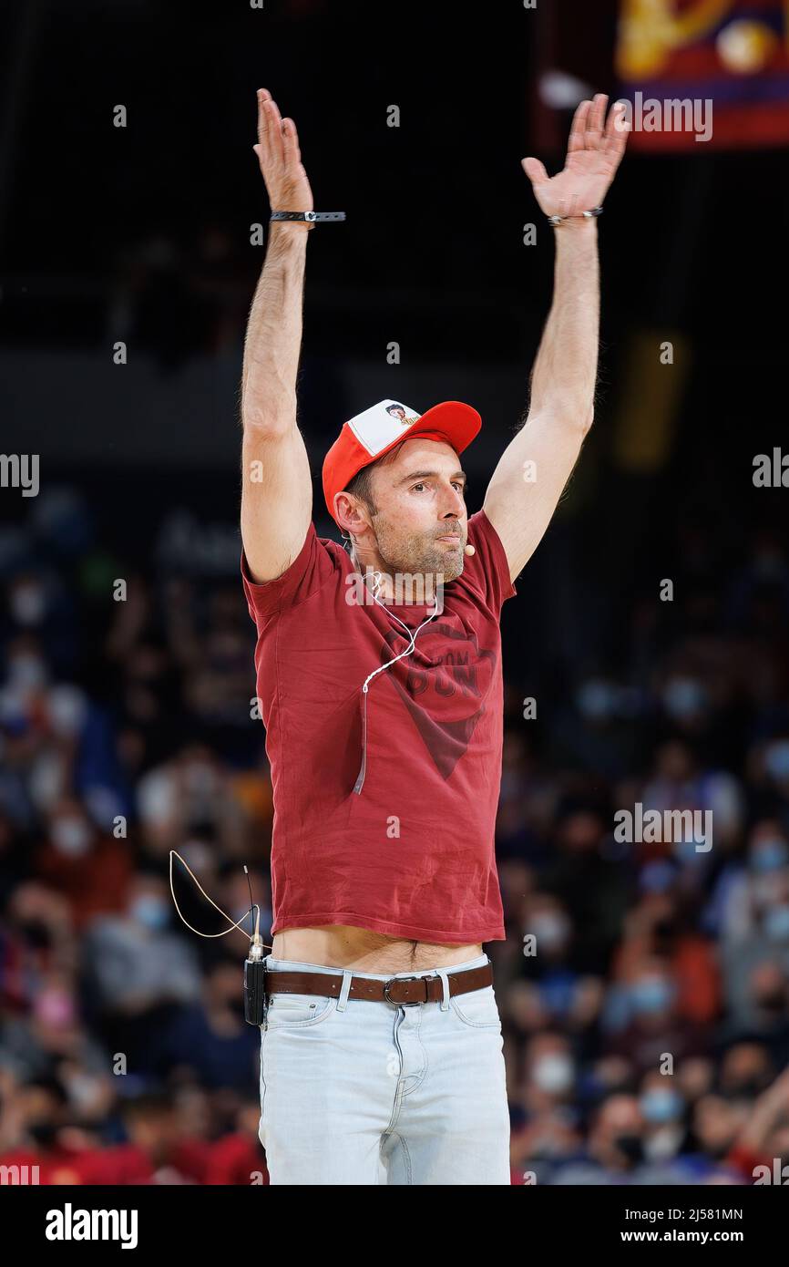 BARCELONA - APR 19: The actor Bruno Oro in action prior to the Turkish ...
