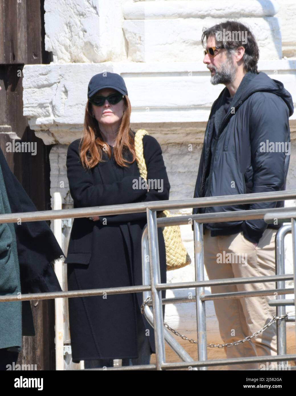 Venice, 2022 BIENNIAL EVENT, Julienne Moore with her husband Bart ...