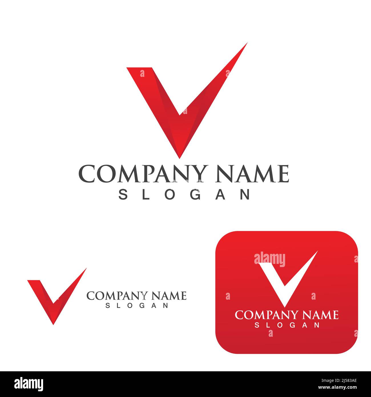 V Letter Lightning Logo Template vector icon illustration design Stock ...
