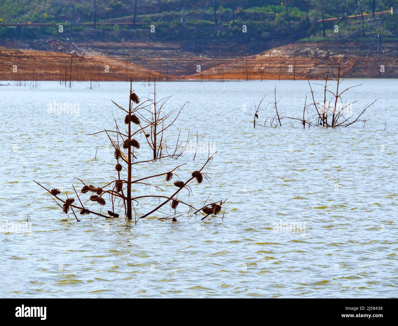 View of the Gossan mining reservoir at Riotinto, Huelva Stock Photo - Alamy