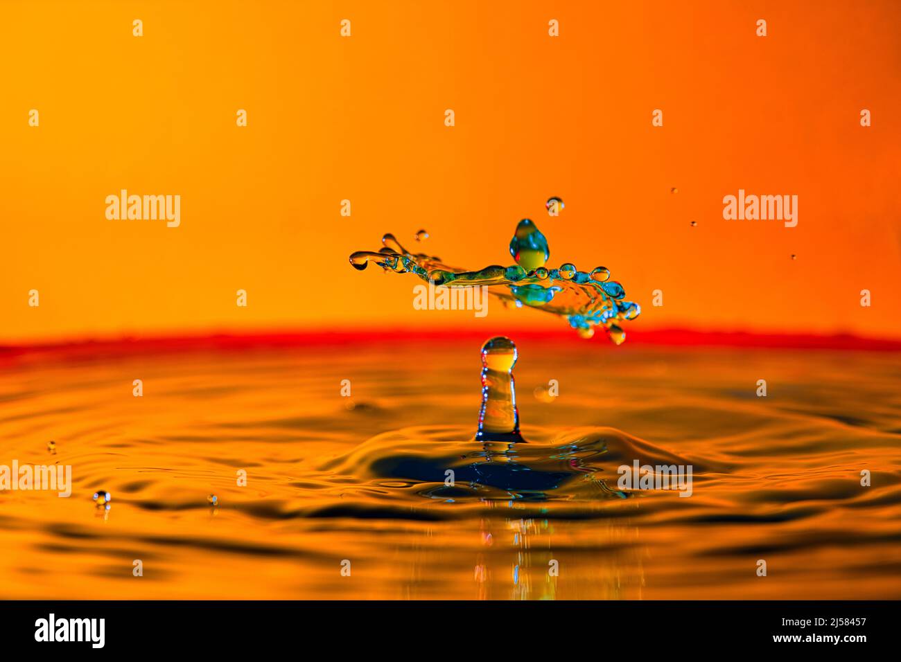 Drop photography water feature with umbrella, highspeed photography ...