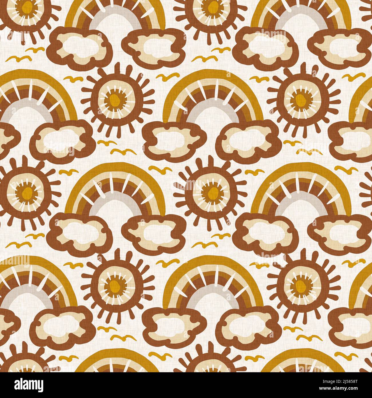 Gender neutral rainbow seamless raster background. Simple whimsical ...