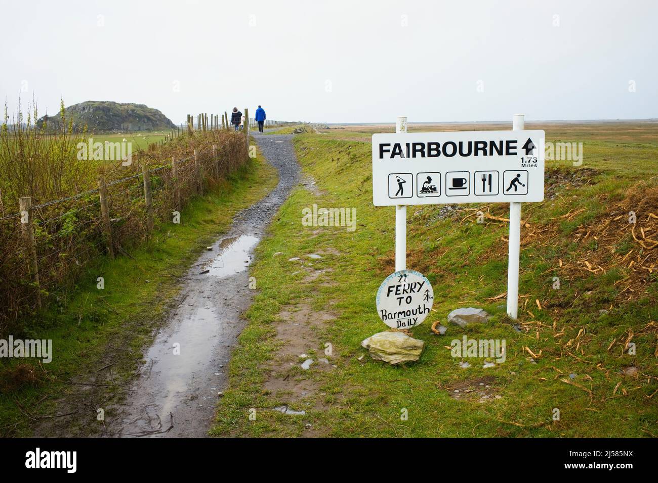 From Barmouth railway bridge there is a coastal footpath to Fairbourne ...