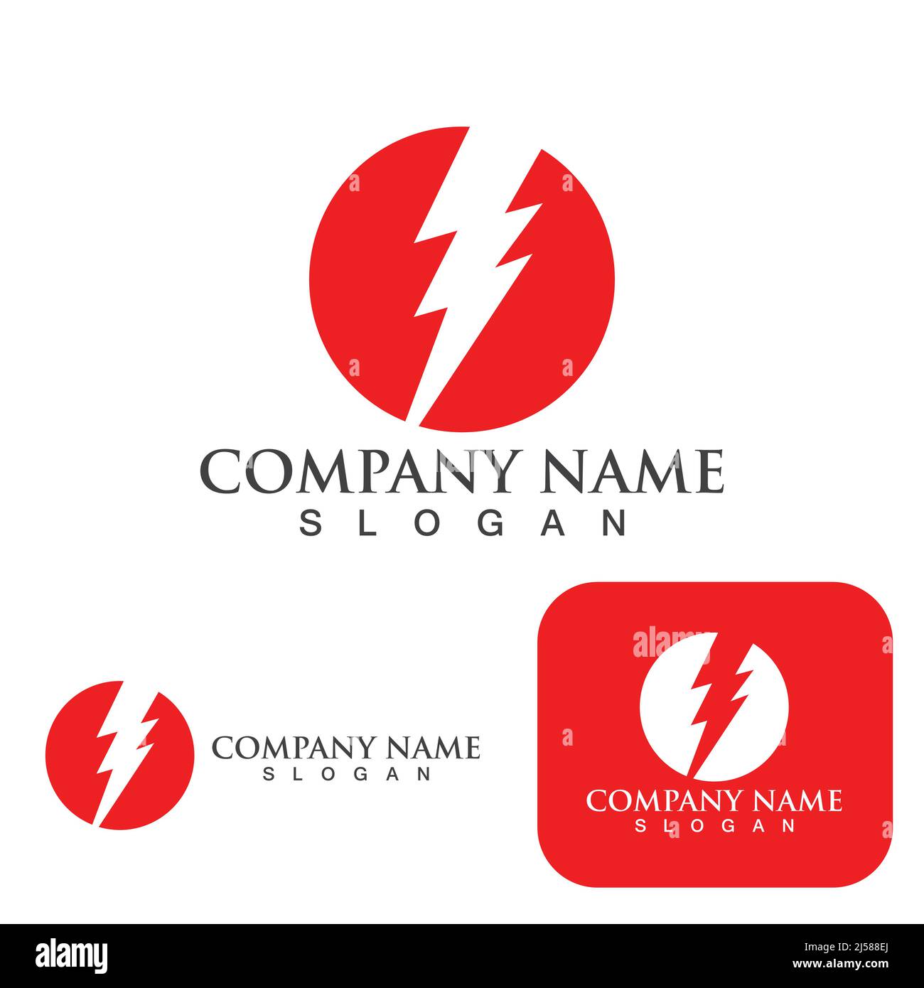 Thunderbolt logo and symbol vector Stock Vector Image & Art - Alamy
