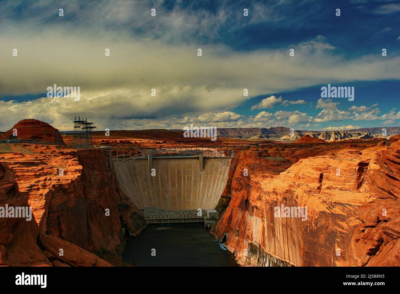Hoover Dam Panoramic View, Boulder, Nevada, Arizona, America Stock ...