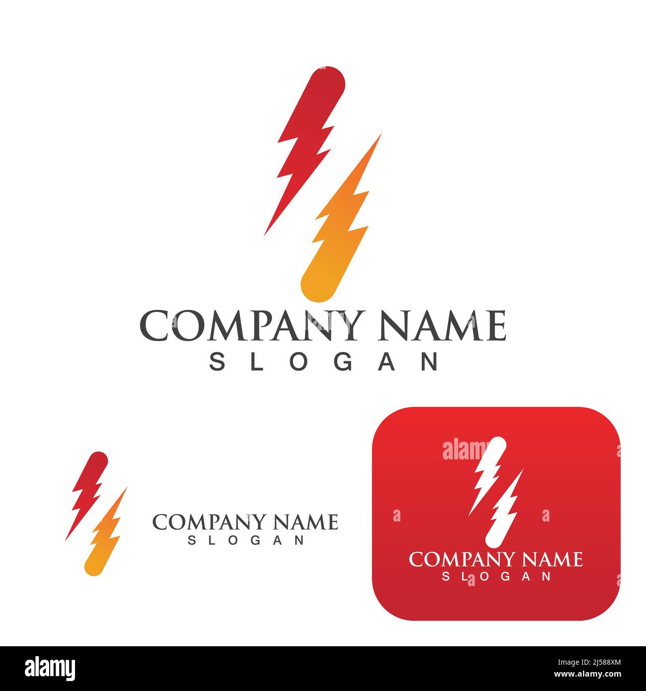 Thunderbolt logo and symbol vector Stock Vector Image & Art - Alamy